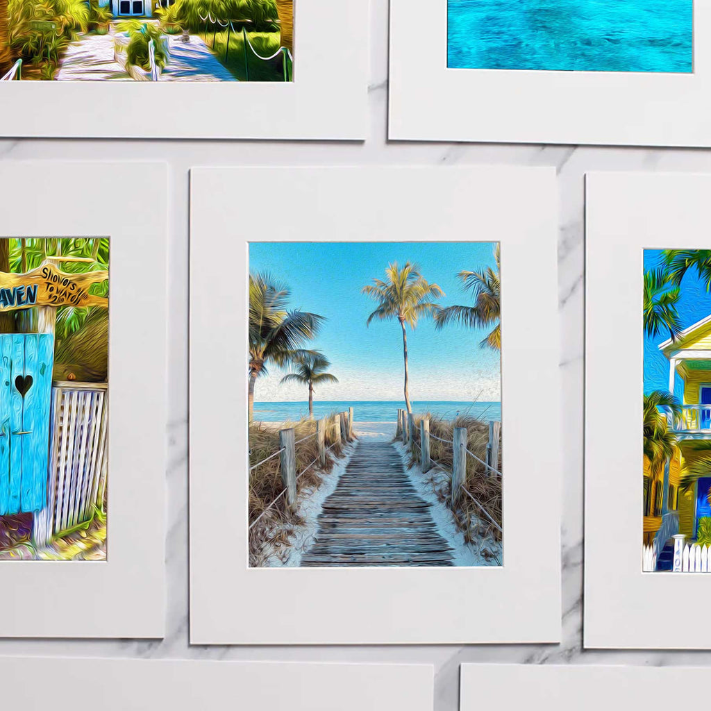Key West Matted Prints – Backyards of Key West Gallery