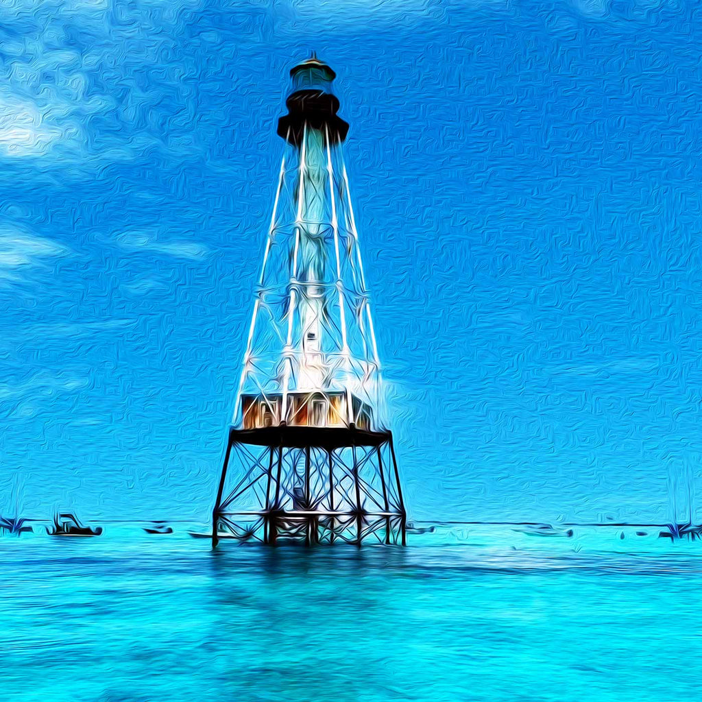 Alligator Reef Lighthouse Canvas Print - Key West Art Gallery | Key ...