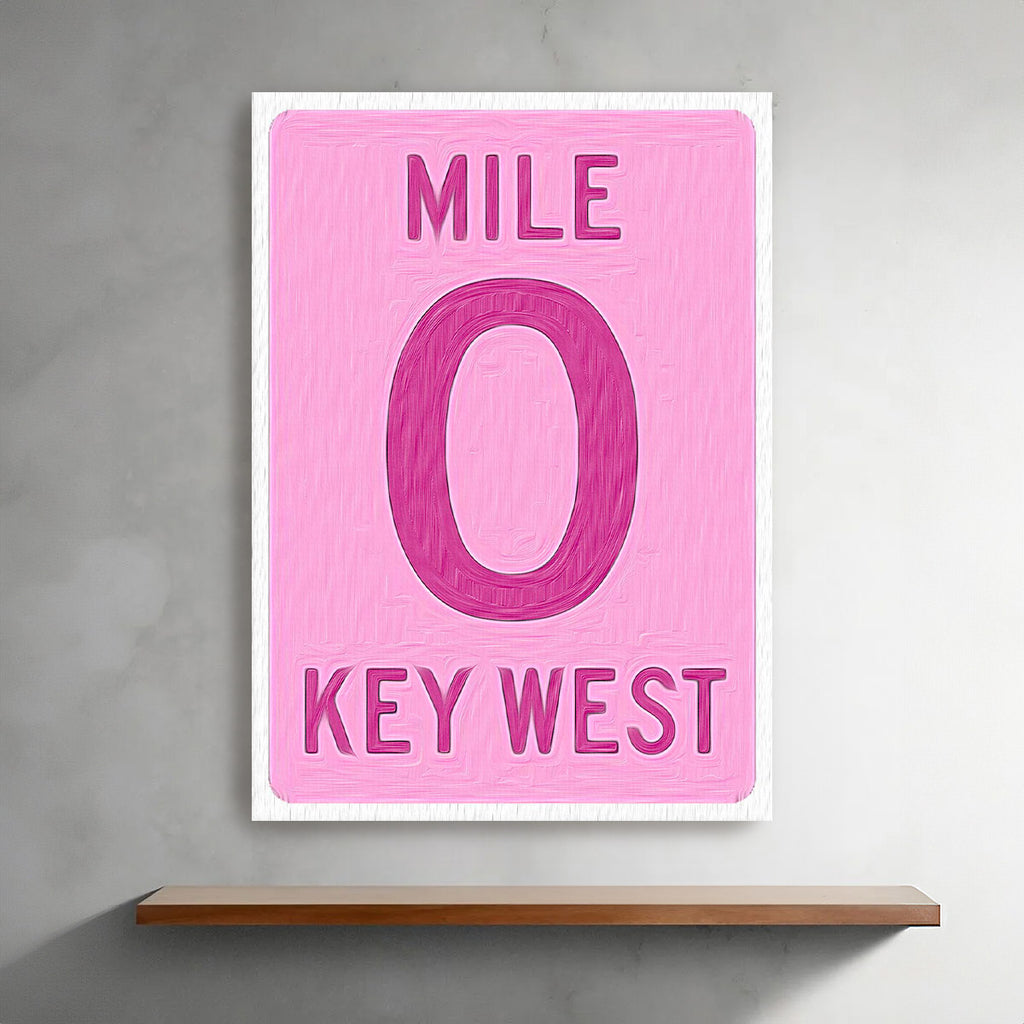A Key West Art Gallery - Mile 0 Sign – Backyards of Key West Gallery