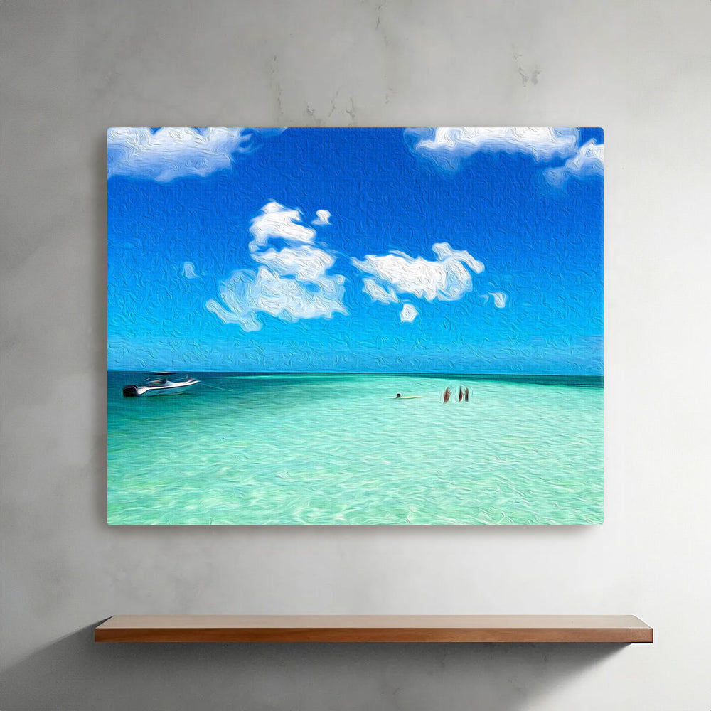 Jewfish Basin Sandbar - A Backyards of Key West Art Gallery – Backyards ...
