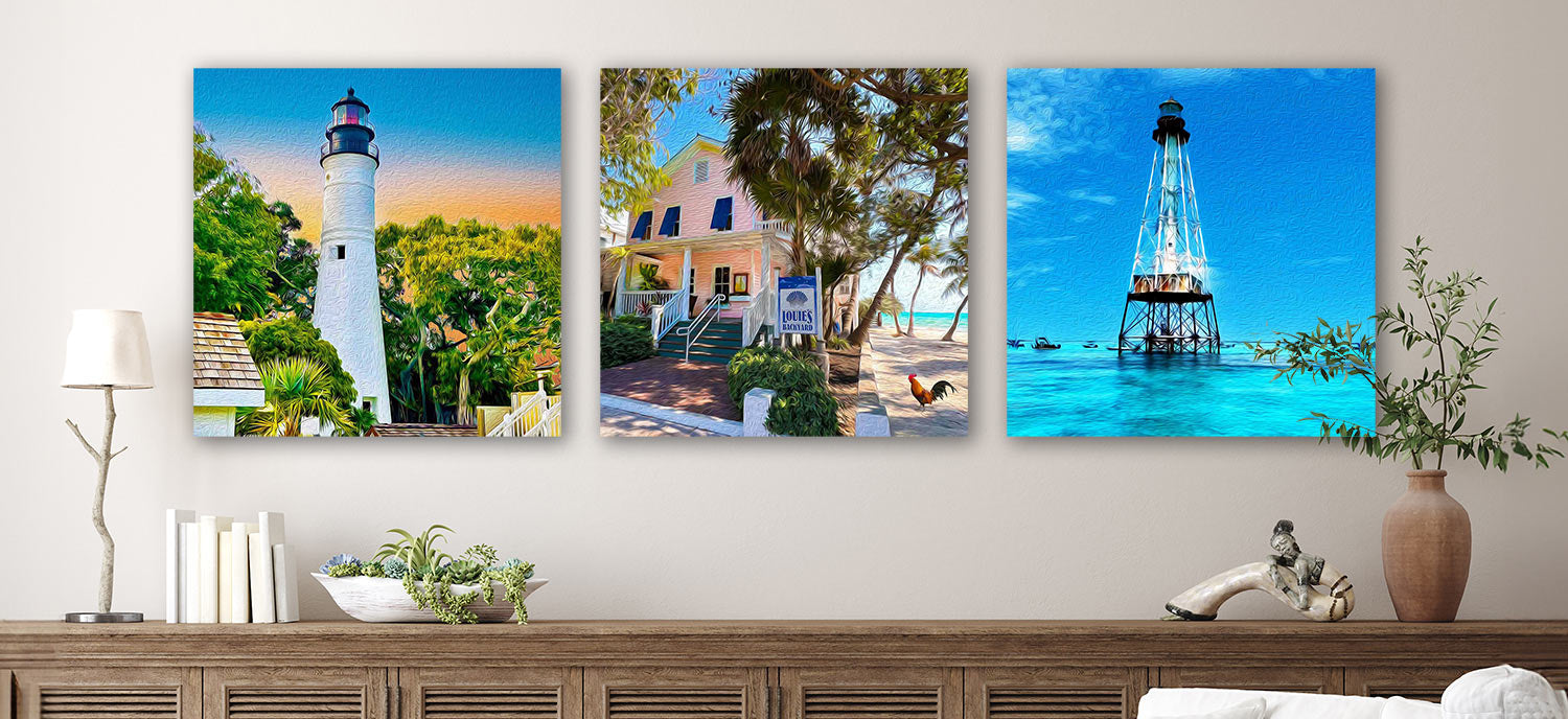 Key West Prints on Canvas - Backyards of Key West Art Gallery ...