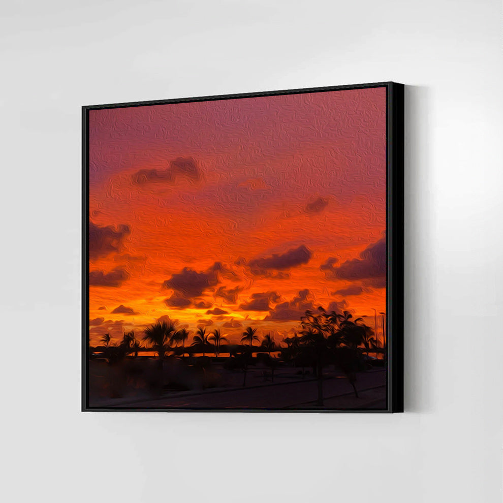 Key West Sunset Art on Canvas – Backyards of Key West Gallery