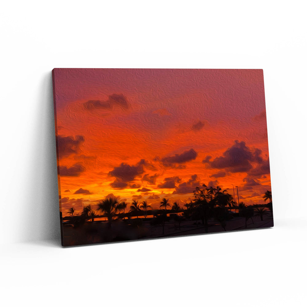 Key West Sunset Art on Canvas – Backyards of Key West Gallery
