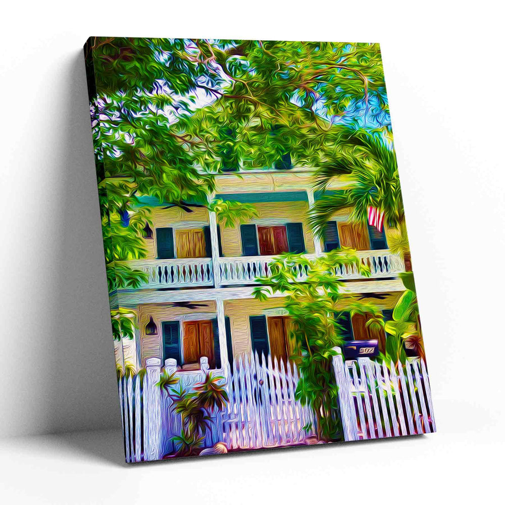 A Key West Art Gallery - Wavy Trees Key West Home on Canvas – Backyards ...