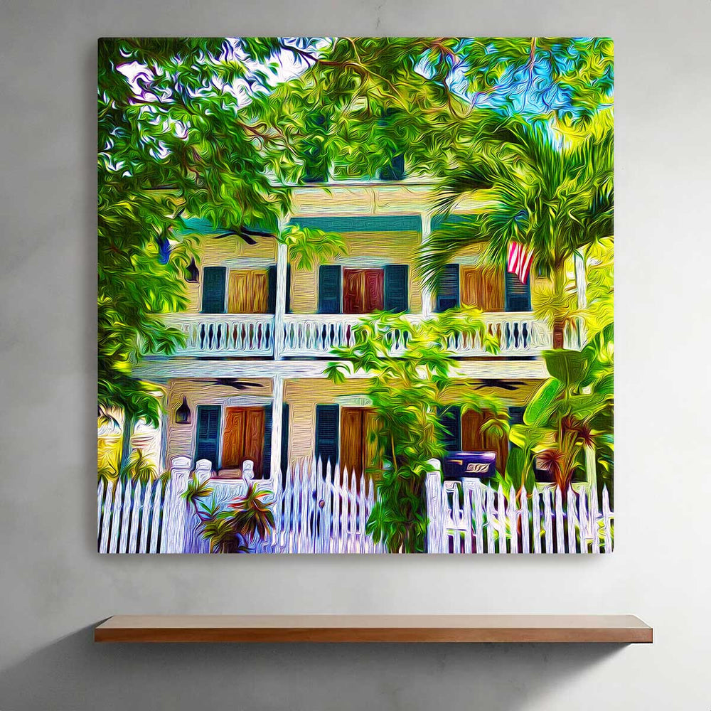 A Key West Art Gallery - Wavy Trees Key West Home on Canvas – Backyards ...