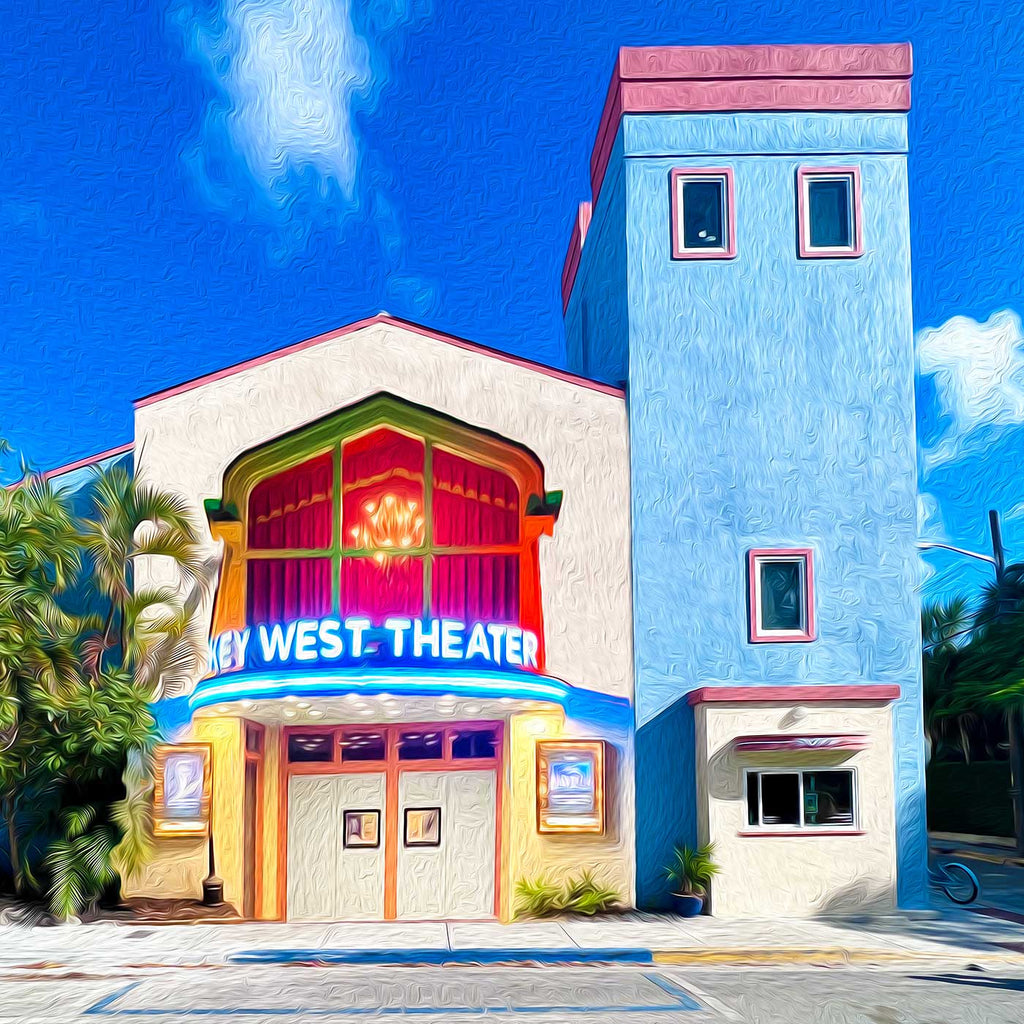 Key West Theater - A Backyards of Key West Art Gallery – Backyards of ...