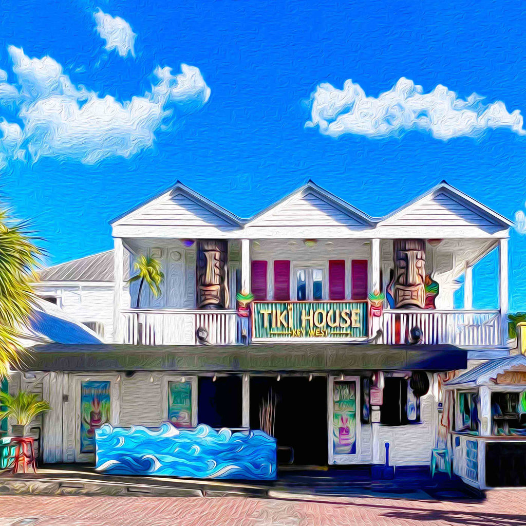 The Tiki House Bar | A Backyards of Key West Art Gallery – Backyards of ...